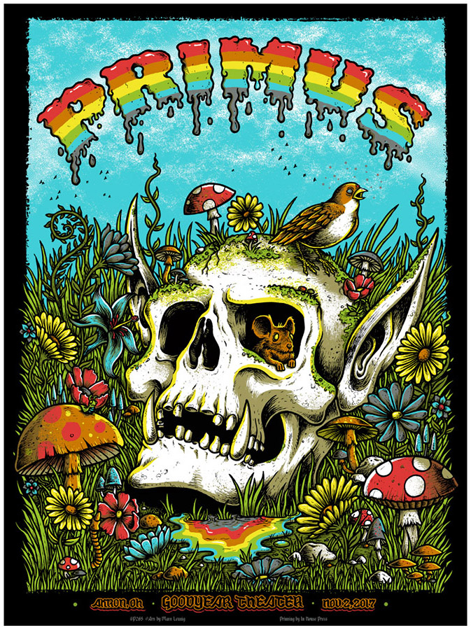 INSIDE THE ROCK POSTER FRAME BLOG: Matt Leunig Primus Akron Poster Release