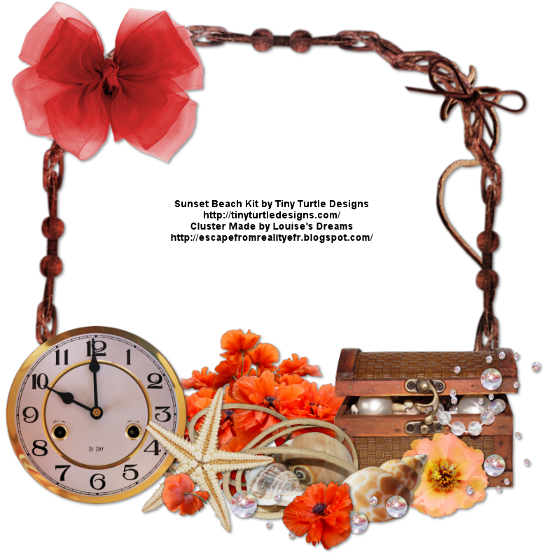 Escape From Reality Blog: FTU 'Sunset Beach' Cluster & Cluster Frames