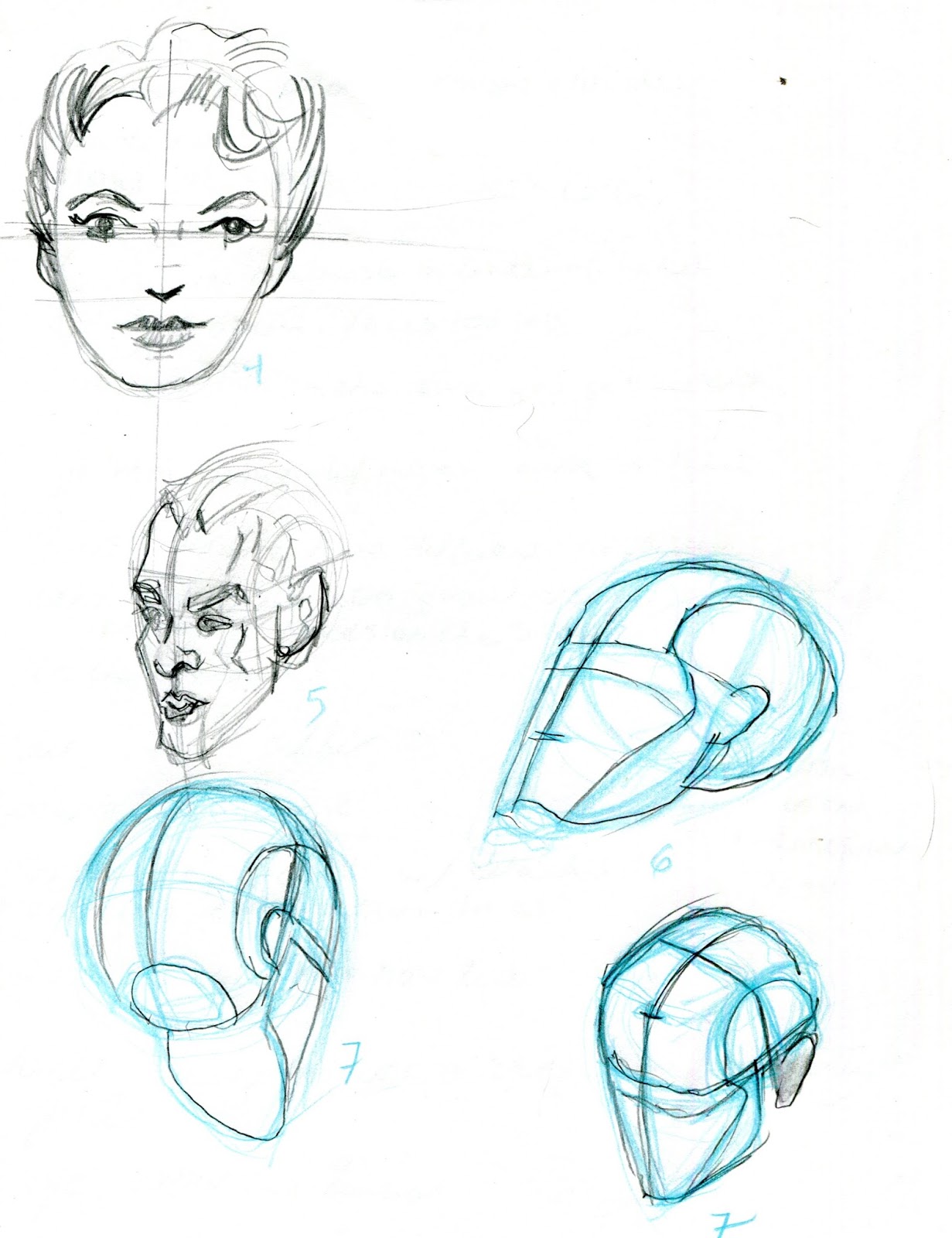 Art/Yoga Fusion: Head Copies