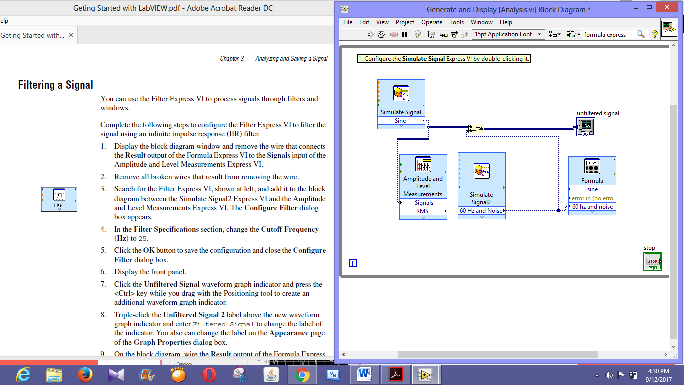 medical instrumentation: CHAPTER 3: MODIFYING A VI CREATED FROM A TEMPLATE