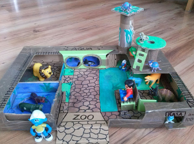 isCraFT: Handmade cardboard ZOO DIY / zabawka ZOO z kartonu