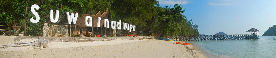 The beauty of the golden island tourism Suwarnadwipa west Sumatra