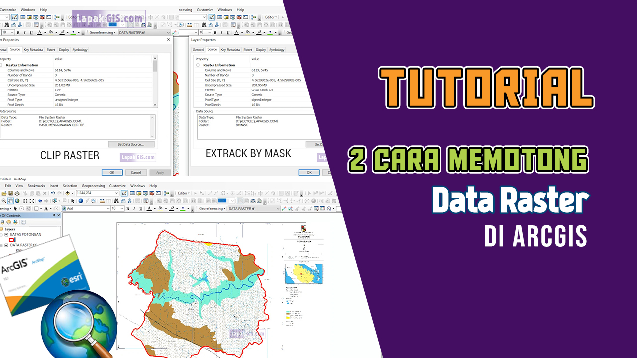 2 Cara Memotong Data Raster Pada Arcgis - Lapak GIS 2 Cara Memotong Data Raster Pada Arcgis - Lapak GIS