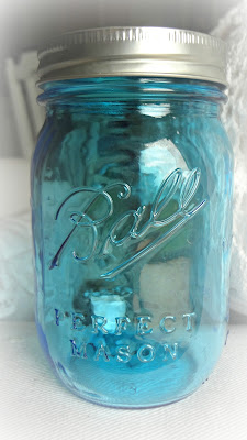 For the love of white: Anniversary Ball Jars