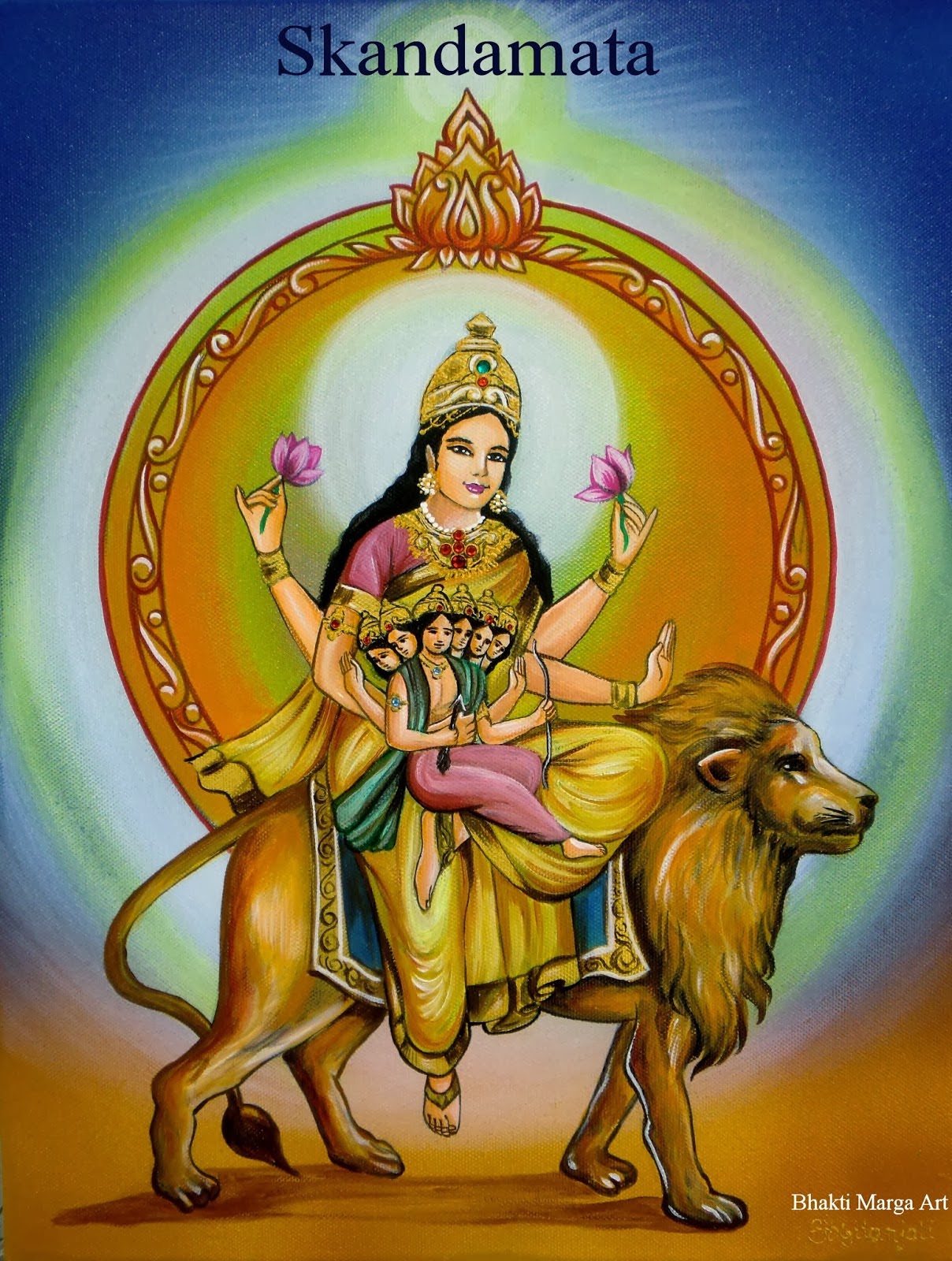 Sri Swami Vishwananda (Deutsch): 5. Nacht von Navaratri: Skandamata Devi