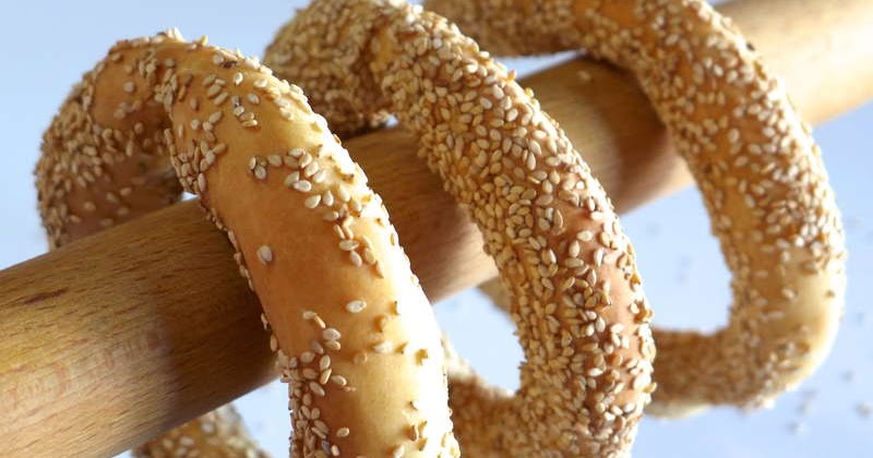 The Mad Greek: Greek Sesame Bread rings recipe (Koulouri Thessalonikis)