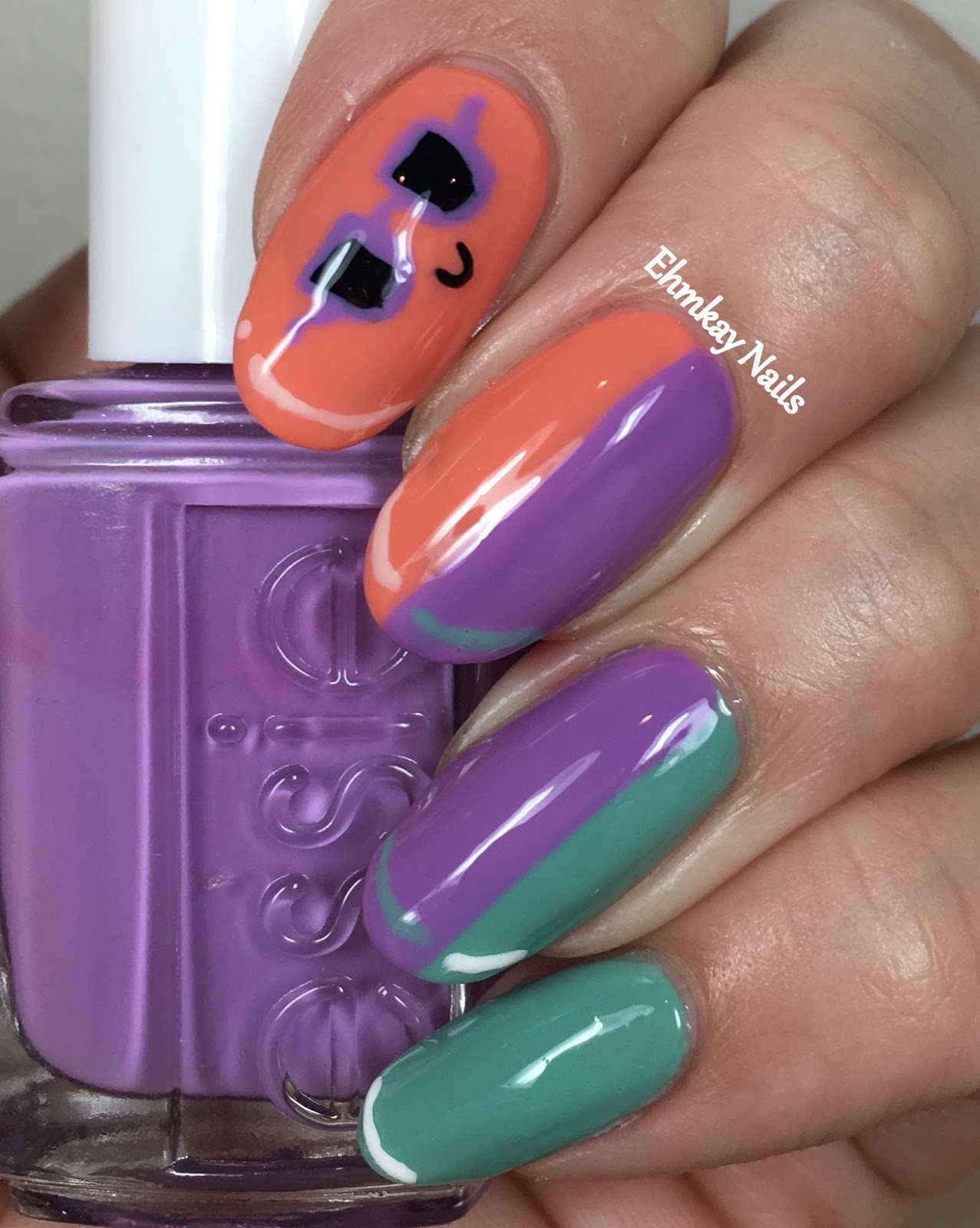 ehmkay nails: Target Popsicle Nail Art with Essie Polish