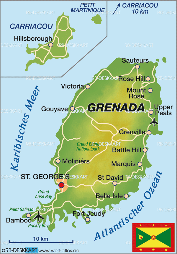 L'île Grenade : à découvrir ~ Air Vacances.fr ~ Bons Plans - Promos ...