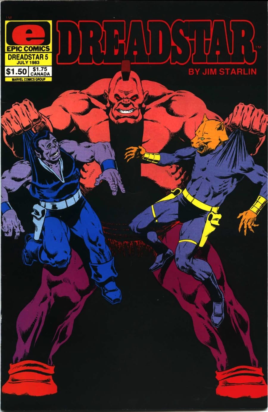 Dreadstar #5 - Jim Starlin art & cover - Pencil Ink