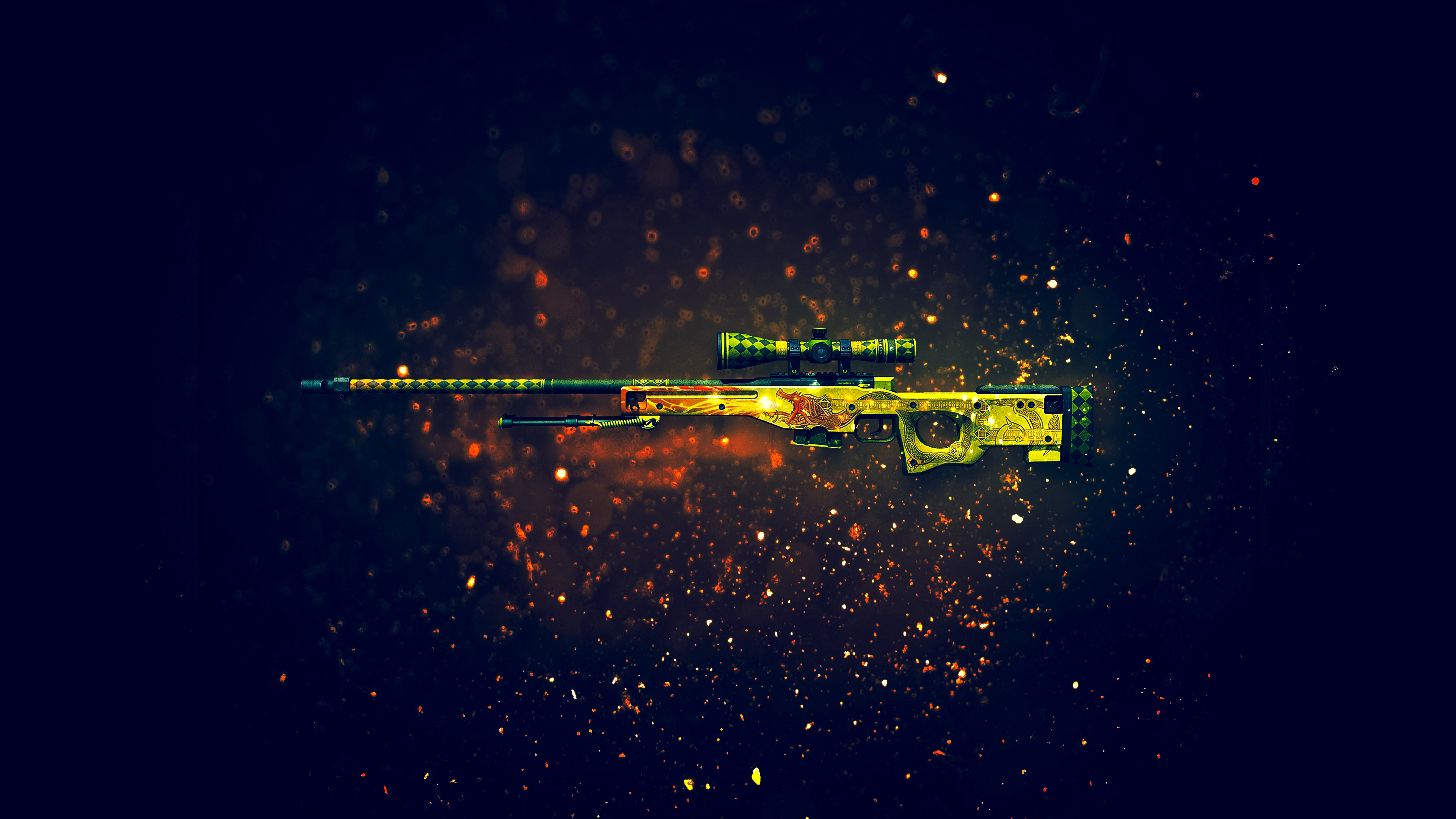 CS:GO, AWP, Dragon Lore, Skin, 4K, 3840x2160, #38 Wallpaper PC Desktop