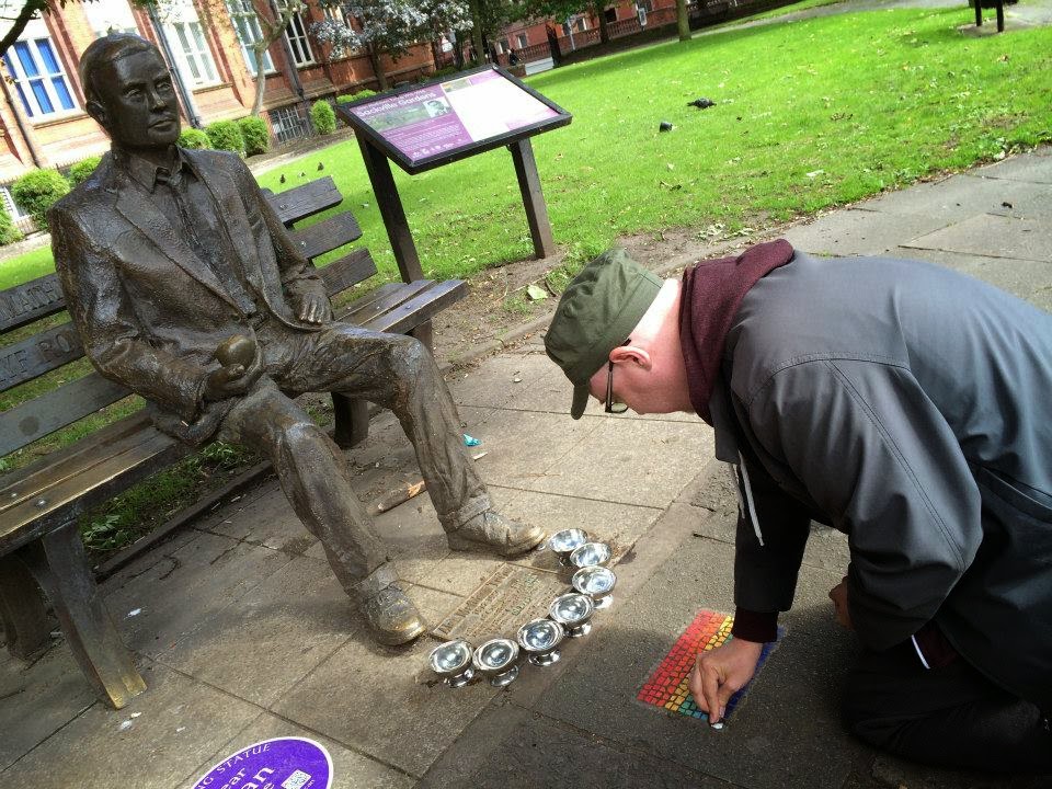 Codebreaker Alan Turing honored in queer spiritual art