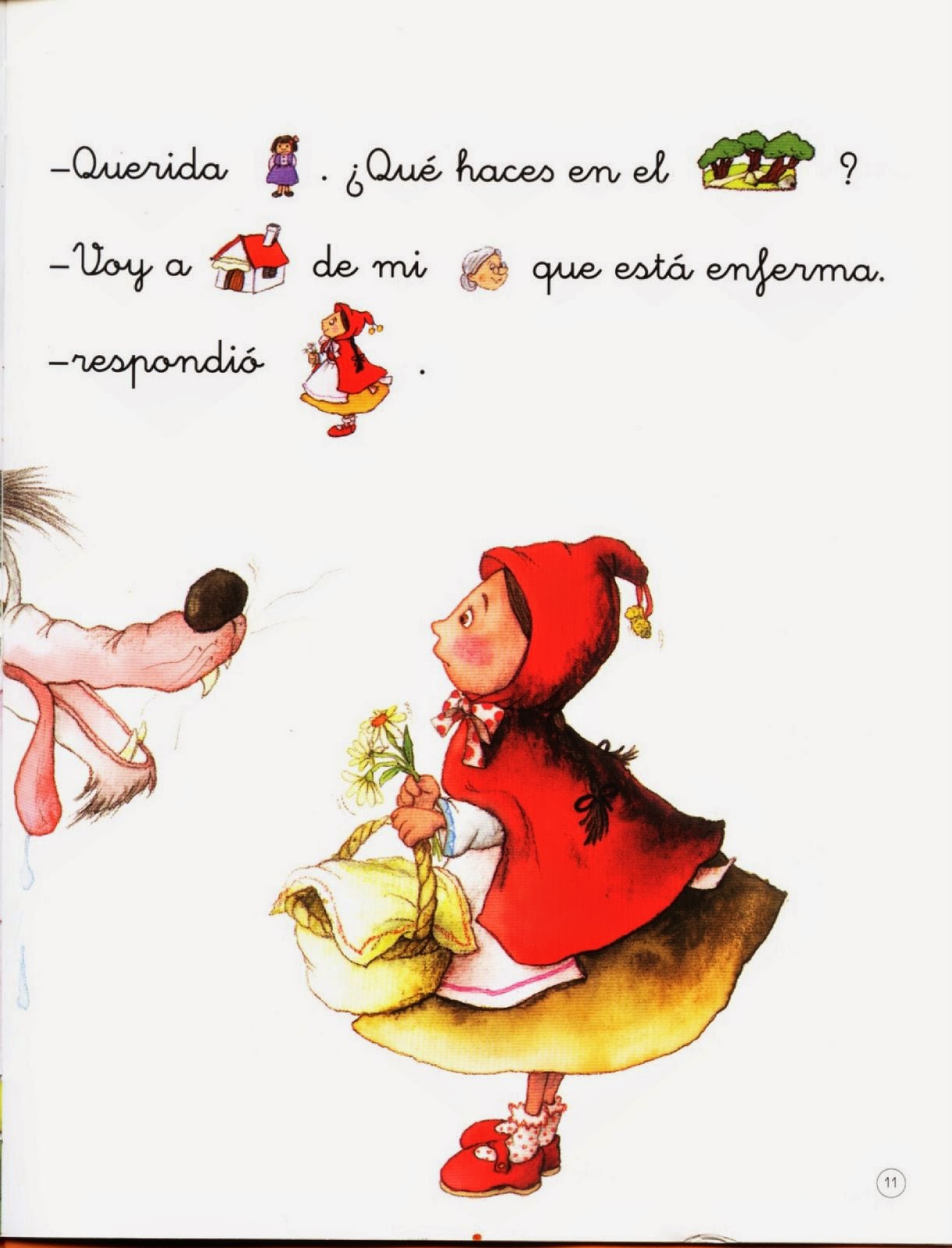 El profe y su clase de PT: Cuento con pictogramas "Caperucita roja"