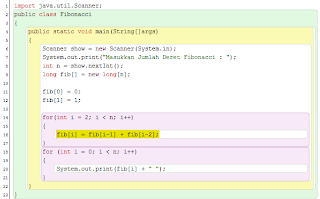 Belajar Java : Membuat Deret Fibonacci - Sugrahaku