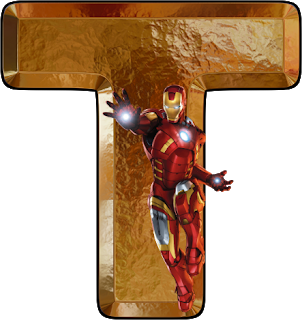Abecedario con Iron Man. Iron Man Alphabet. - Oh my Alfabetos!