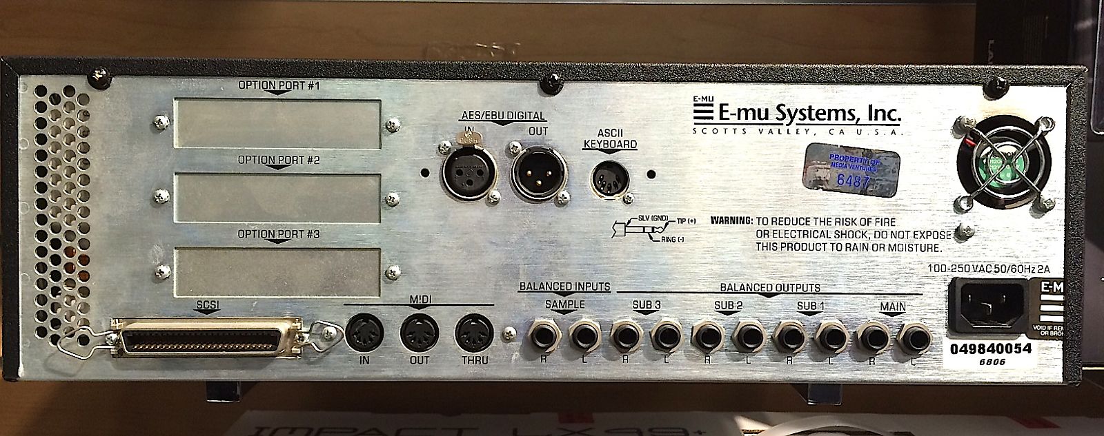 MATRIXSYNTH: EMU E4X Turbo Hollywood Gold SN 049840054