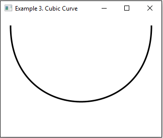 100 JavaFX Tutorials: 3. Cubic Curve