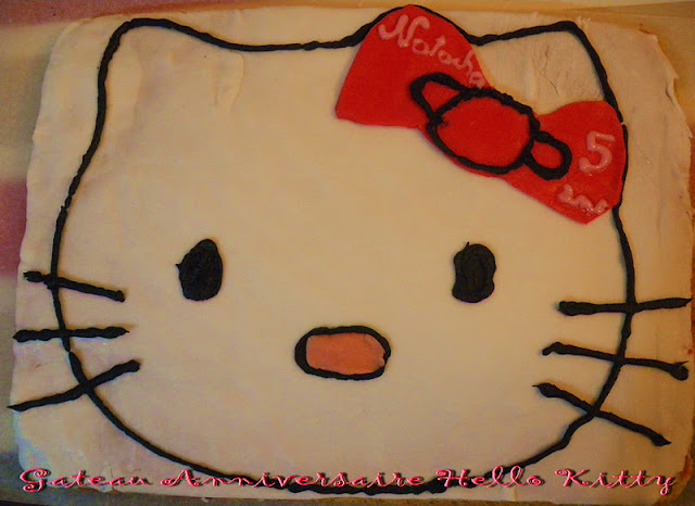 GATEAU GAGA - Love cakes: Gateau d'anniversaire Hello Kitty (pour l 'école)