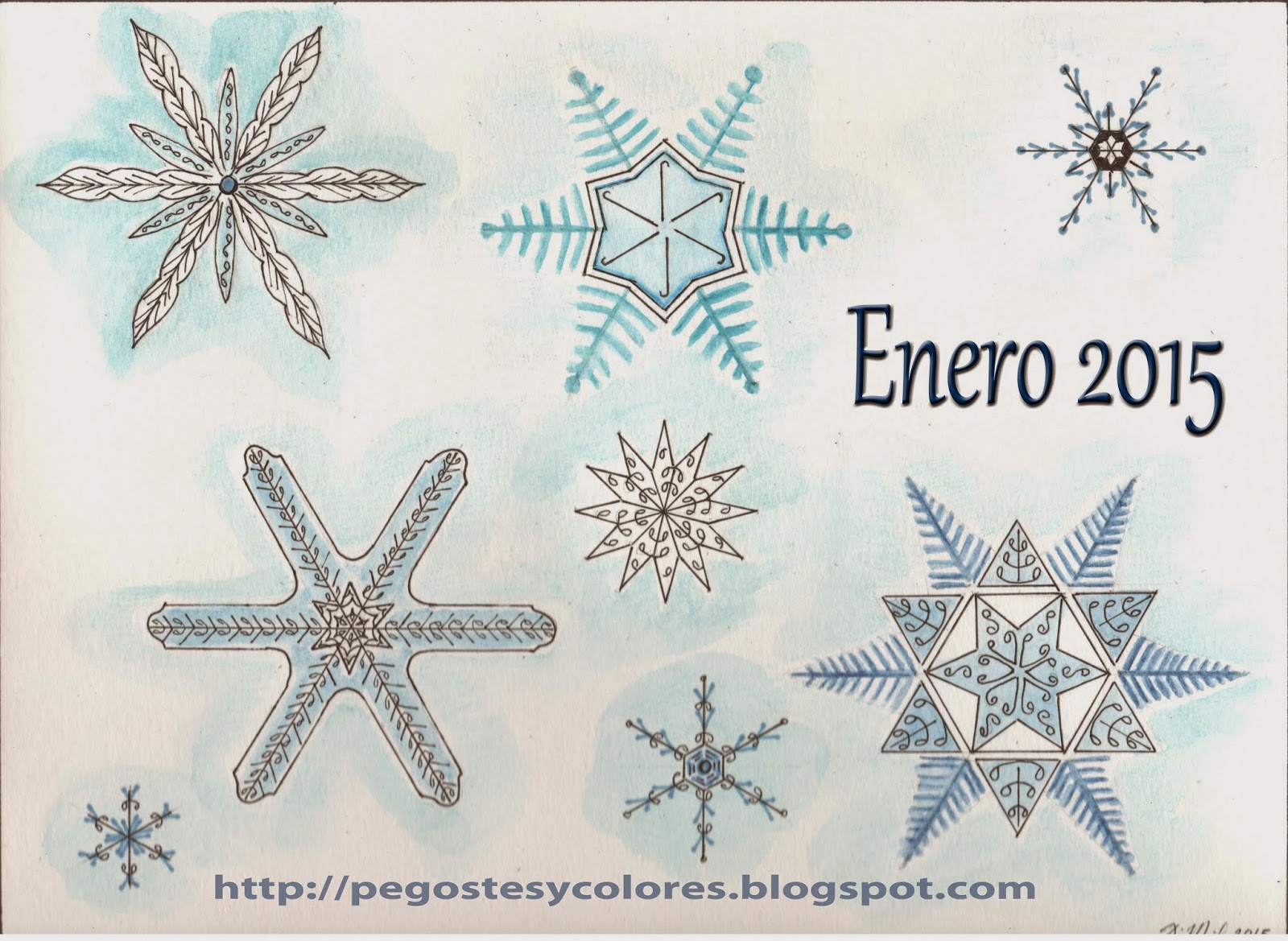 Pegostes y Colores: Portada de Enero 2015