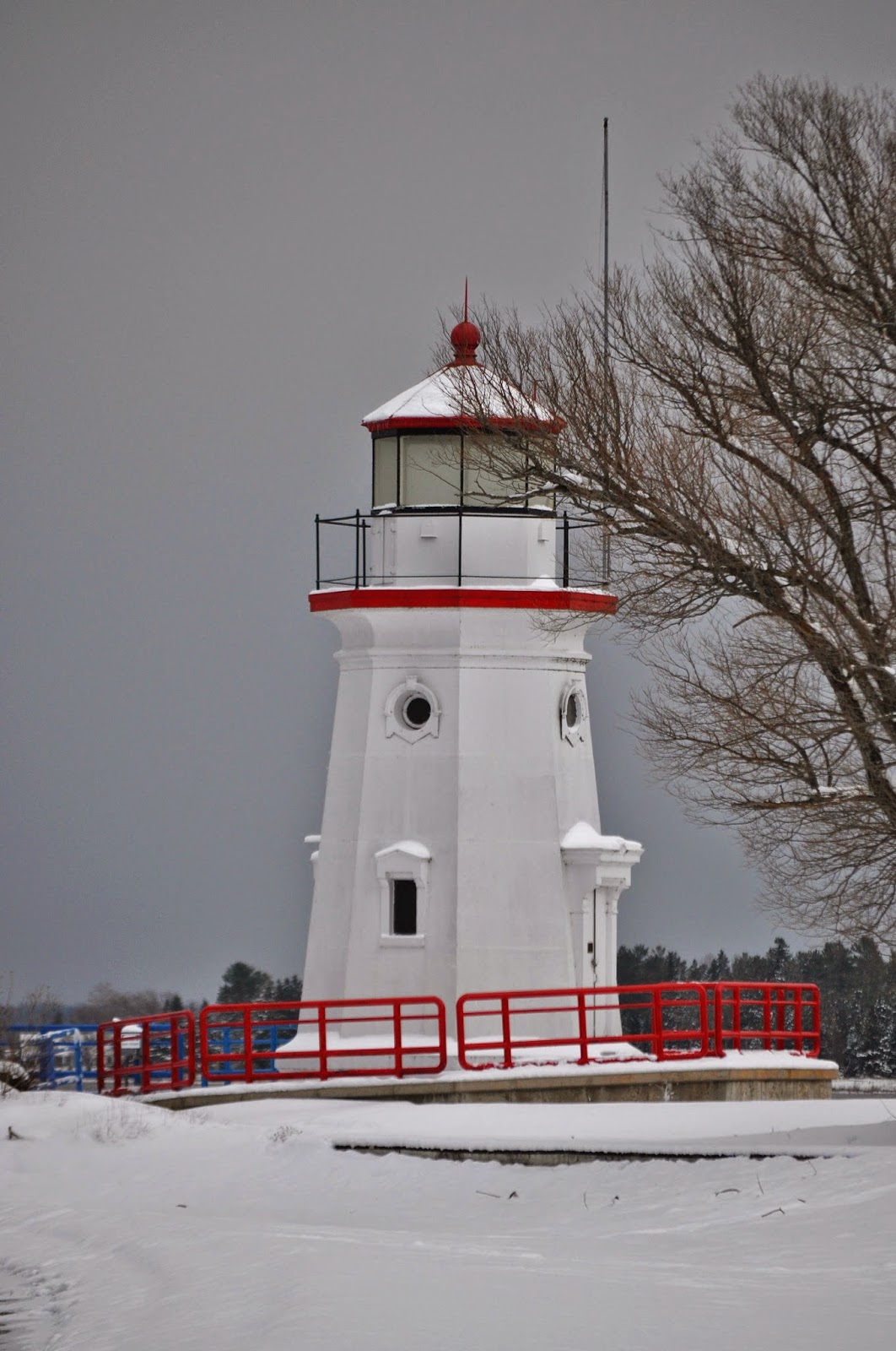 WC-LIGHTHOUSES: CHEBOYGAN CRIB LIGHTHOUSE-CHEBOYGAN, MICHIGAN