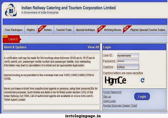 IRCTC Login Page: IRCTC Successfully Improve the Service Quality of ...