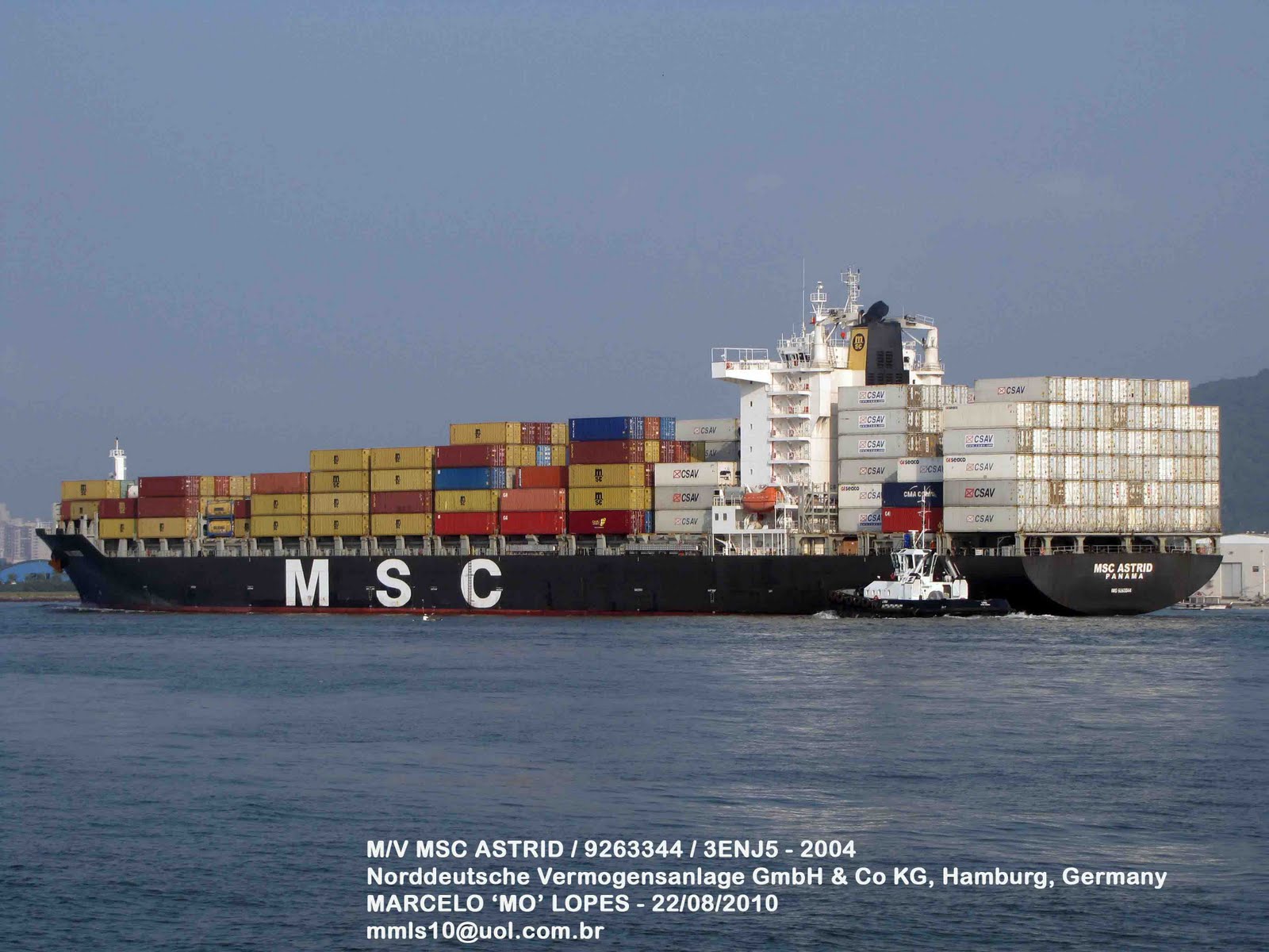 Santos Shiplovers: M/S MSC Astrid / 3ENJ5