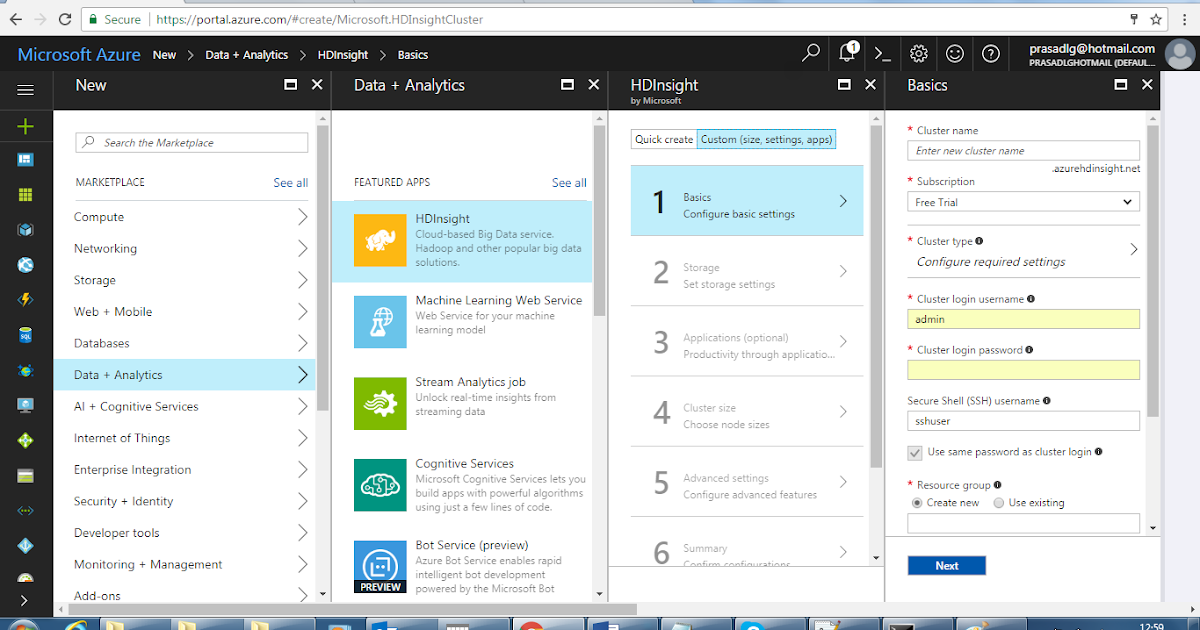 Hadoop and Spark by Leela Prasad: Hadoop cluster creation in Microsoft ...