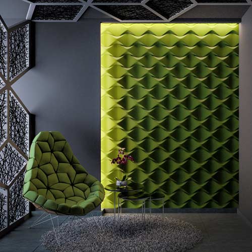 Modern 3d gypsum wall panels choice and installation