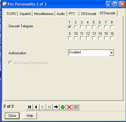 Emergency Radio: Motorola GP360 sel5 radio ids