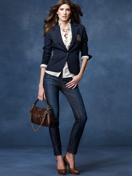 The navy jacket inspiration.