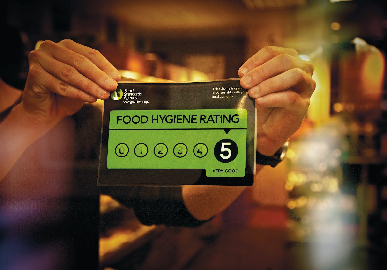 UK Food Hygiene Rating sticker | Hygienic food, Food standards agency ...