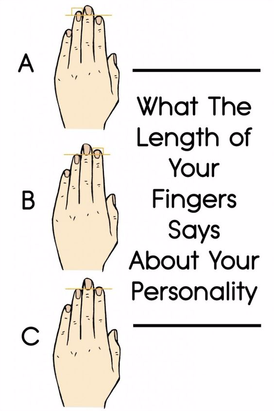 What The Length of Your Fingers Says About Your Personality - BEAUTIFUL ...