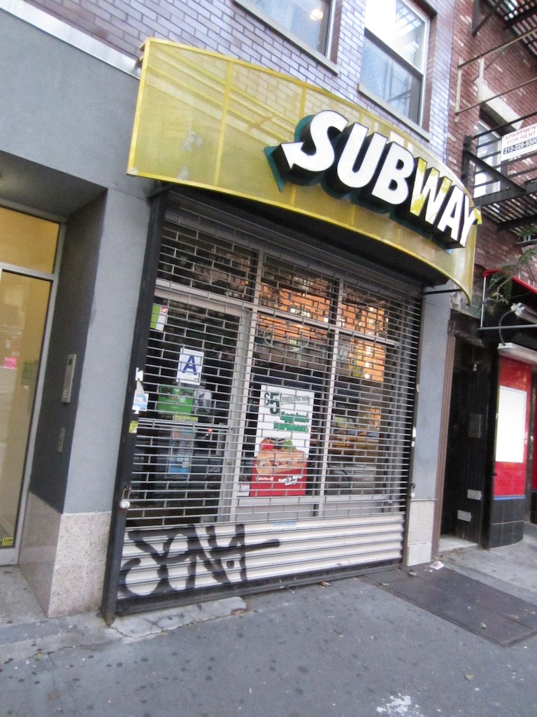 EV Grieve: Did a Subway close on First Avenue?