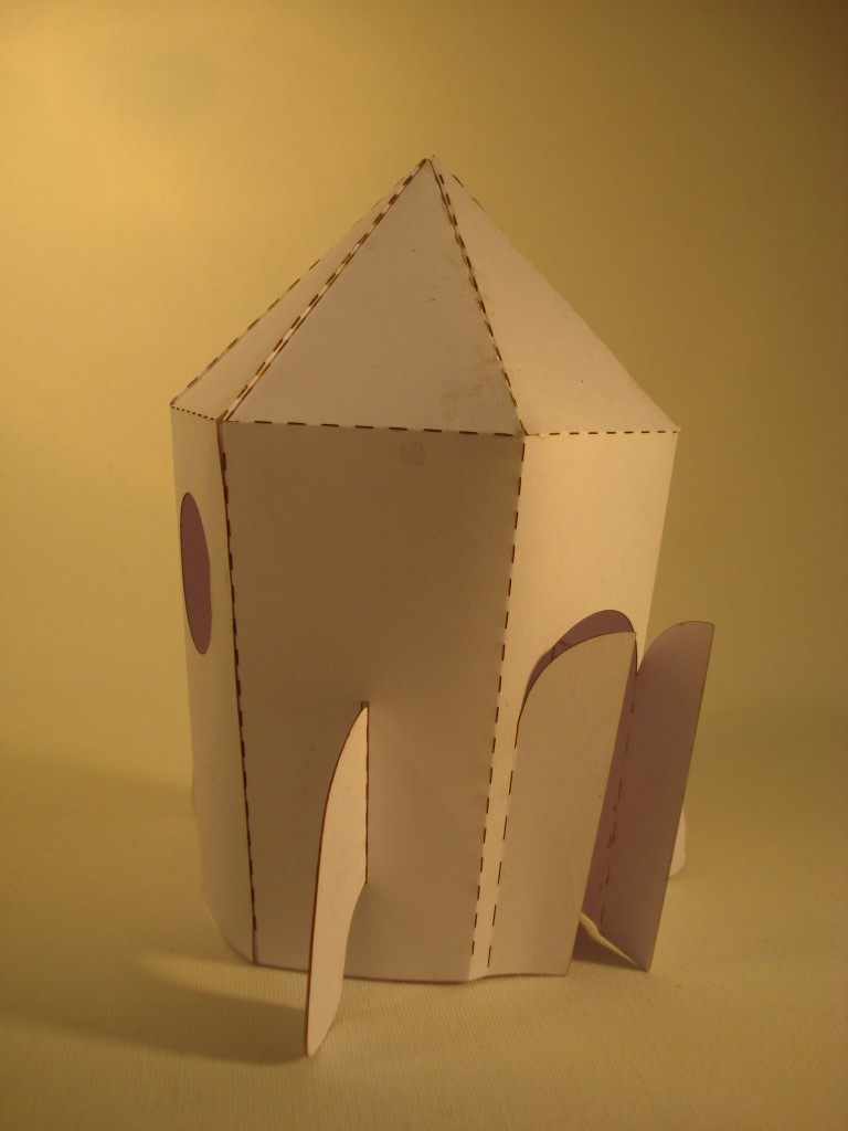 Cardboard Rocket Tapered