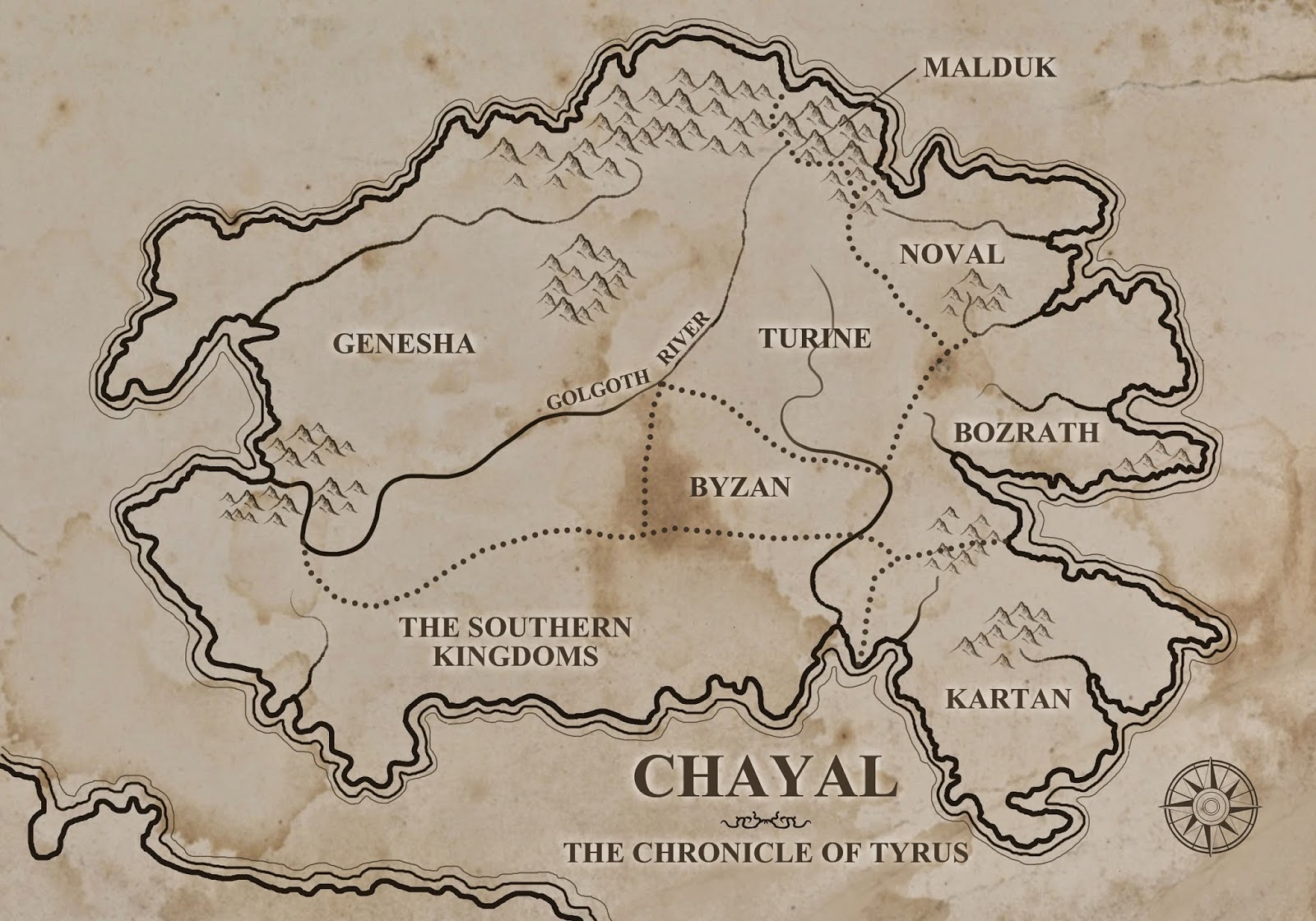 Maps for The Tyrus Chronicle | Joshua P. Simon - The Accidental Author