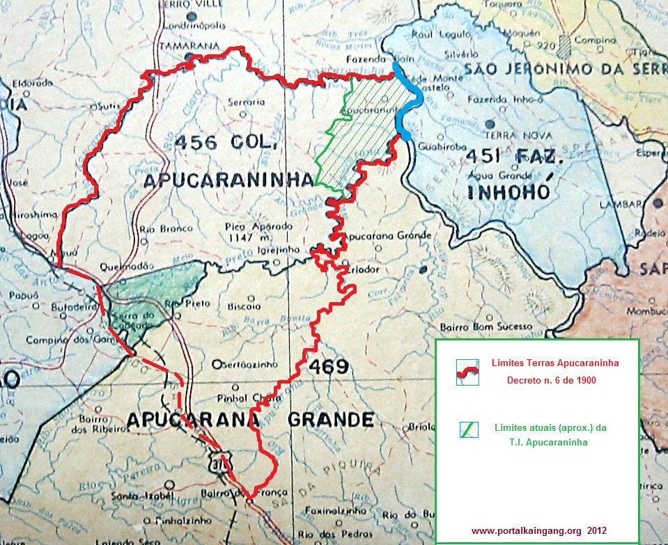 Centro de Memória e Cultura Kahngág: SOBRE A T.I. APUCARANINHA