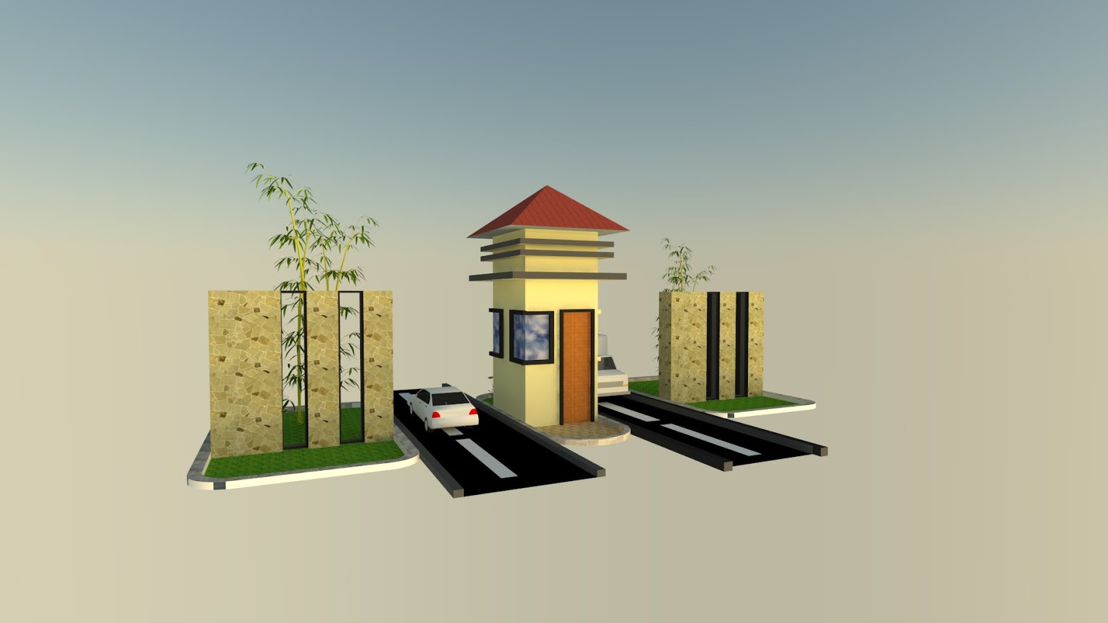 RANCANGAN ANGGARAN BANGUNAN - POS SATPAM - RUSMN