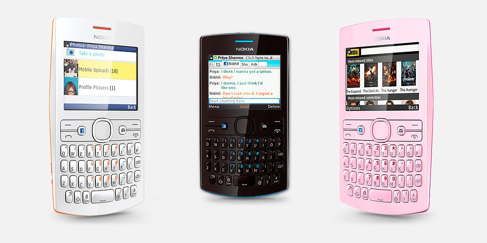 Telefony z klawiaturą QWERTY: Nokia Asha 205 Dual SIM