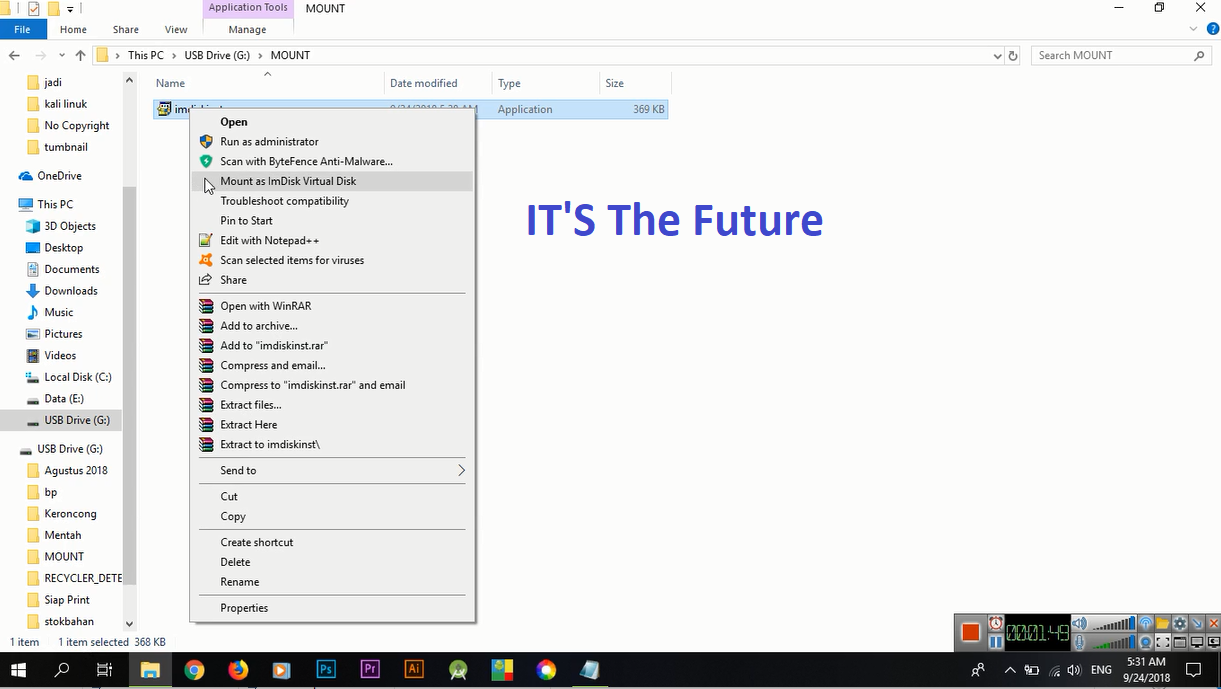 Cara membuat virtual CD atau Mount File yang berformat ISO IMAGE ...