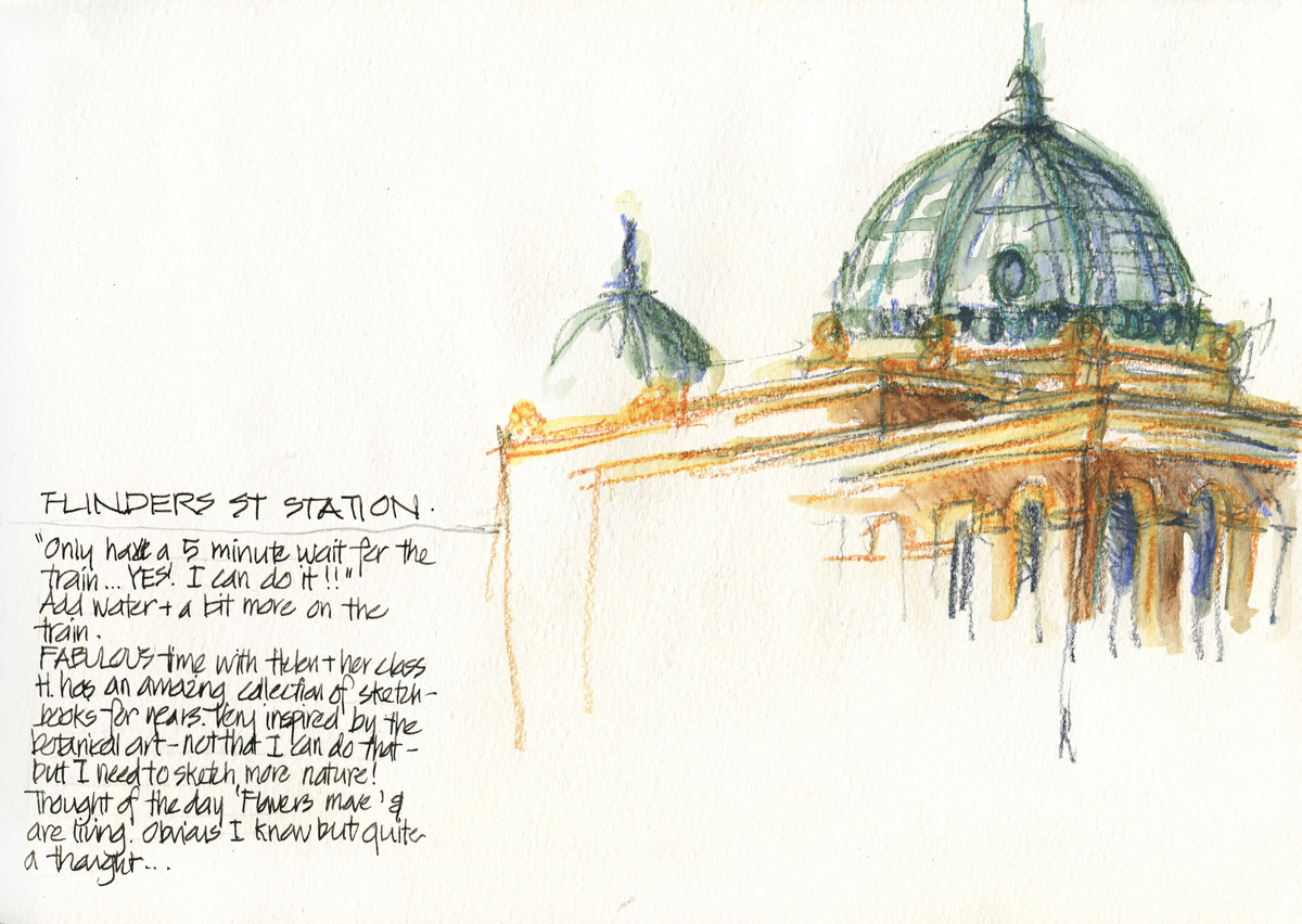 Flinders Street Station Drawing - First Steam Railway National Museum ...