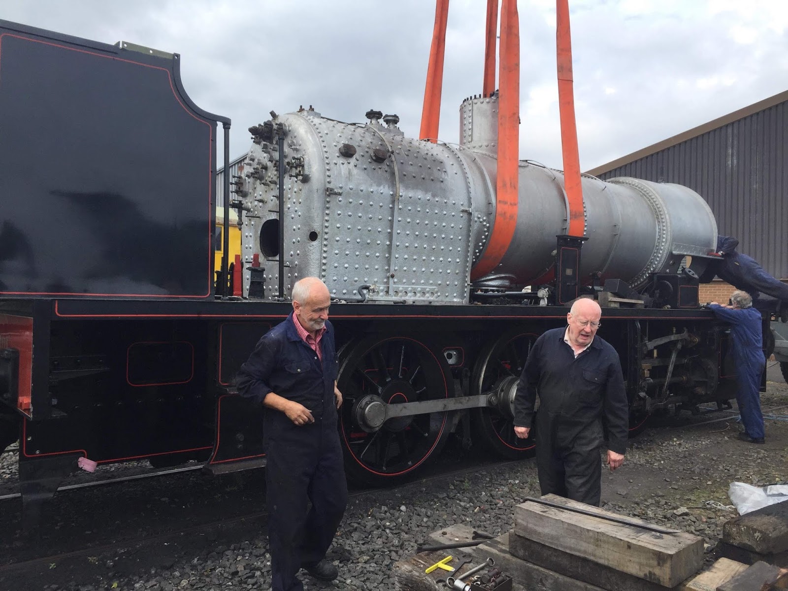 North Tyneside Steam Railway: 401 Boiler Lift