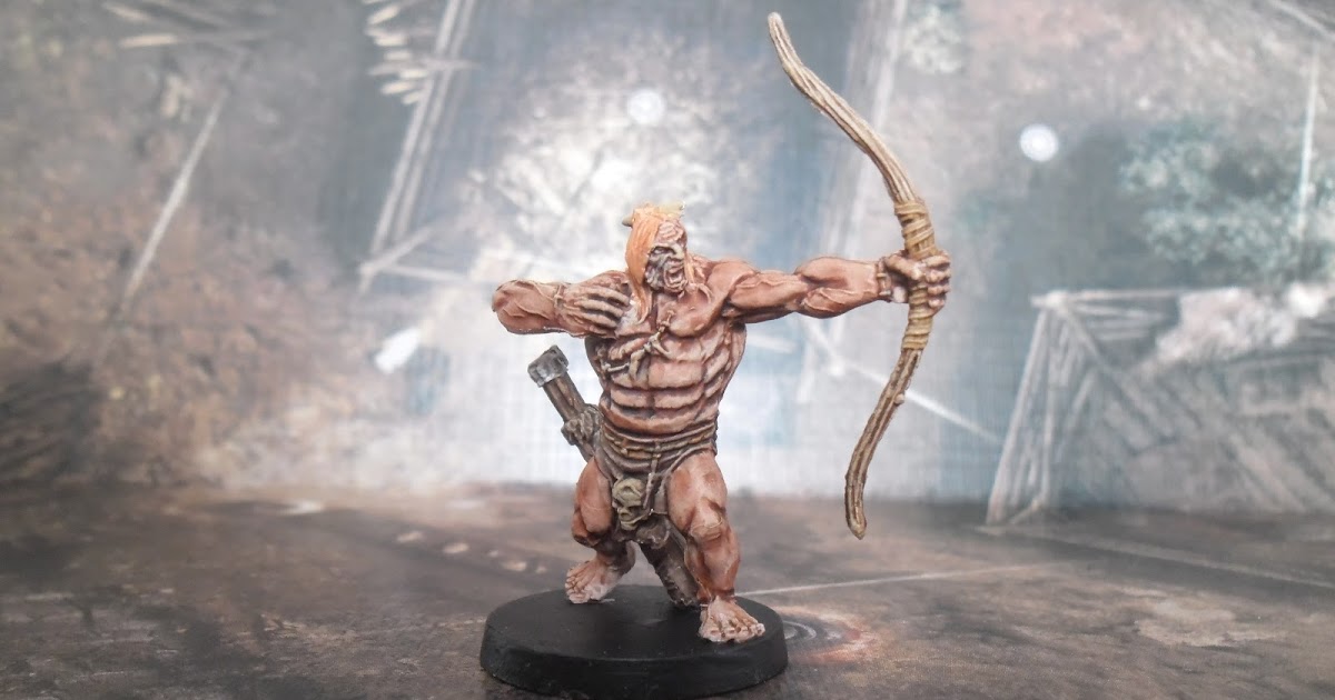Le blog de TiTanVasaloc: Guerrier picte avec arc, test peinture. (Conan)