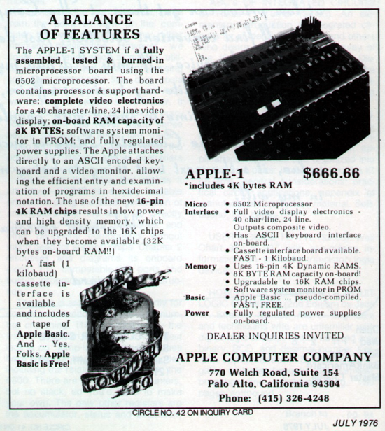 First Versions: Apple (Personal Computer)