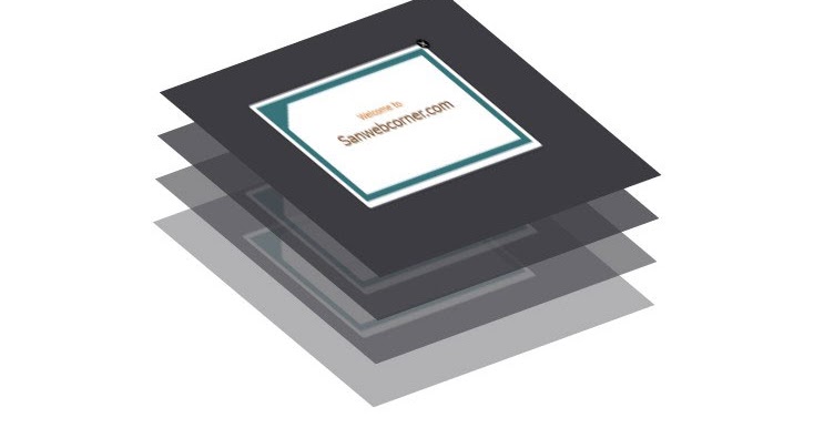 Multi Layered image effect on mouse hover with the help of simple css