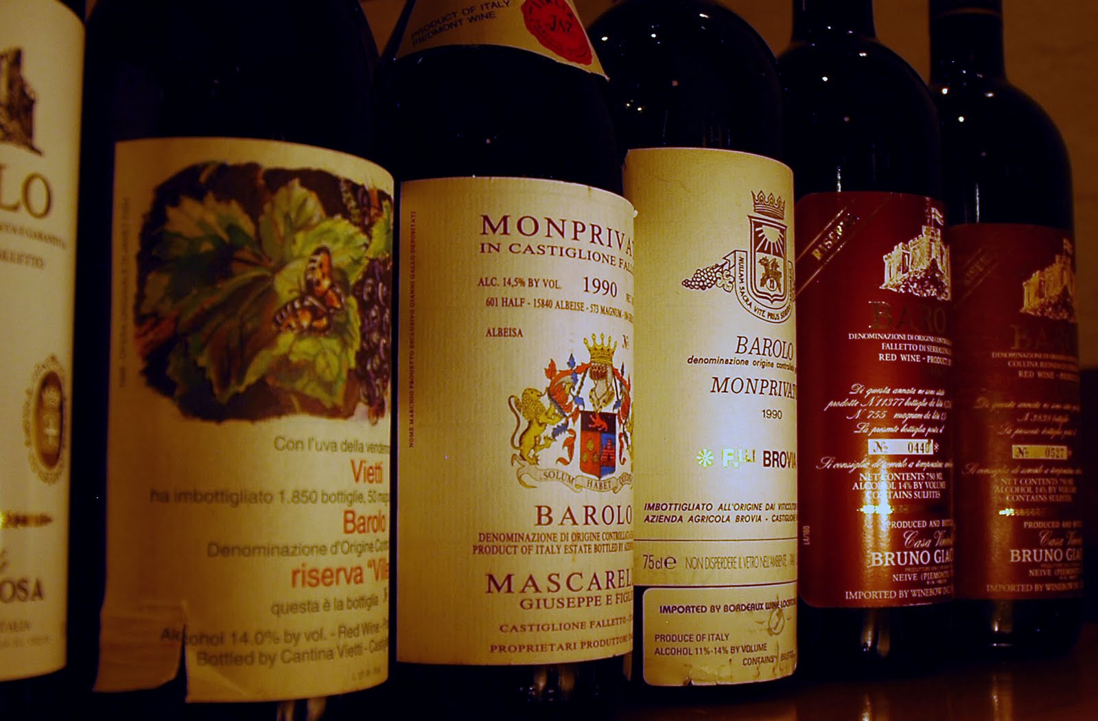 The V.I.P. Table: 1990: Barolo Retrospective