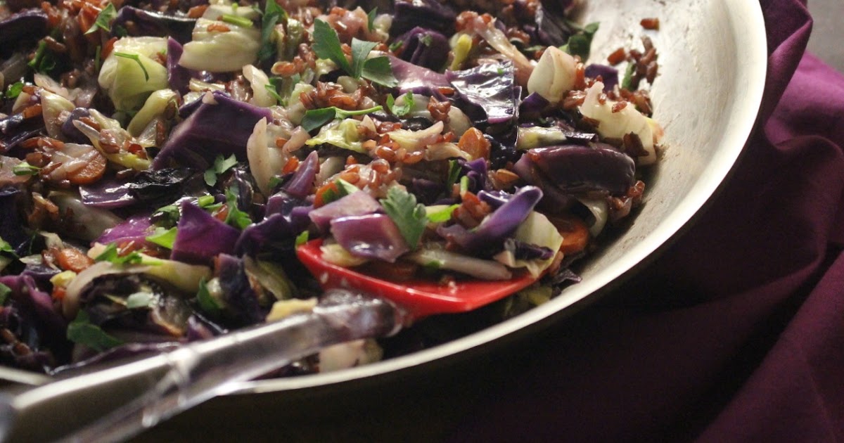 Cuisine Ici: Rainbow Cabbage and Rice