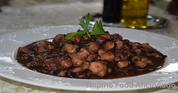 Adobong Pugita (Octopus Stewed In Soy Vinegar Sauce) Recipe - Kusina ...