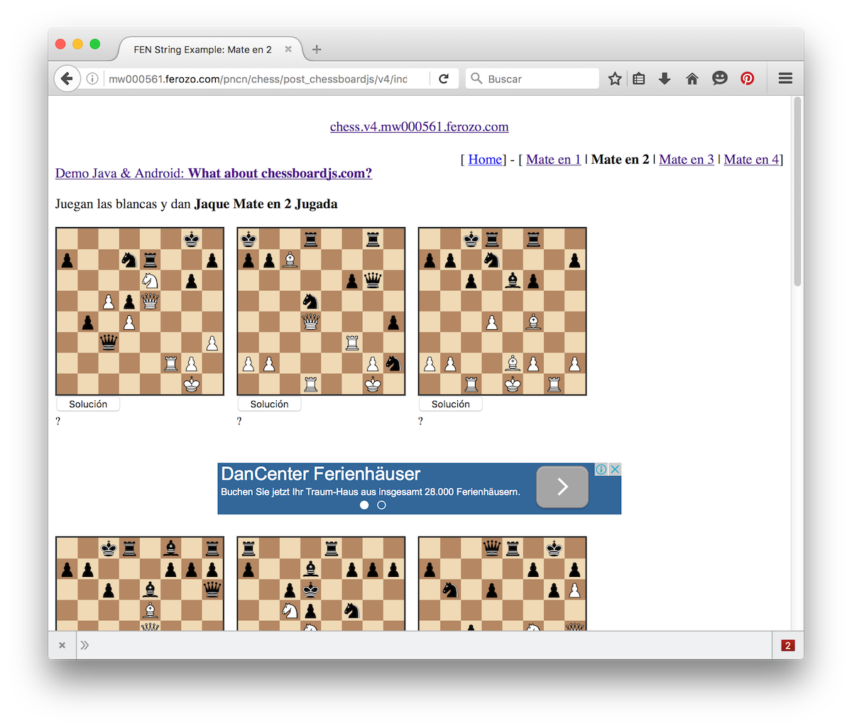 Chess y Menu - (Parte I) - Parte Web HTML5 ~ Java y Android en blogspot