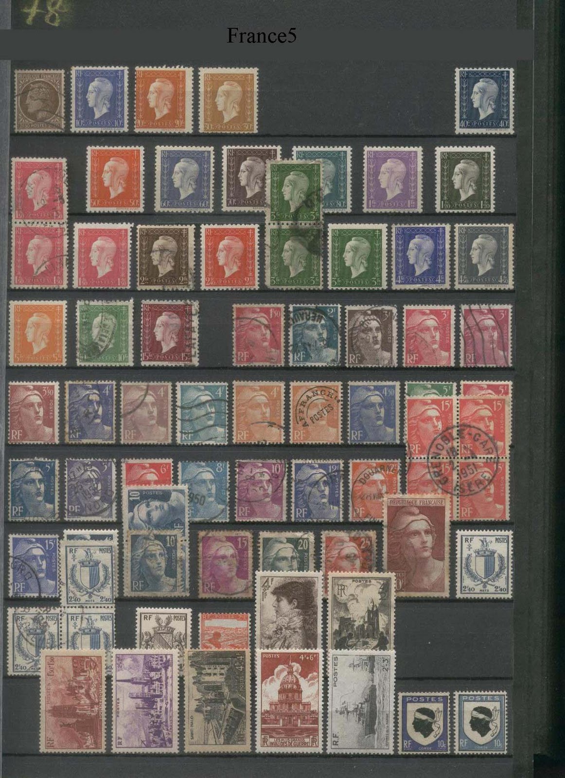 Ma collection et plus encore...: Ma collection de timbres-poste France