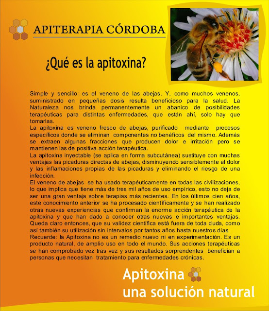 APICULTURA EN MISIONES: QUE ES LA APITOXINA... REMEDIO...BUEN REMEDIO