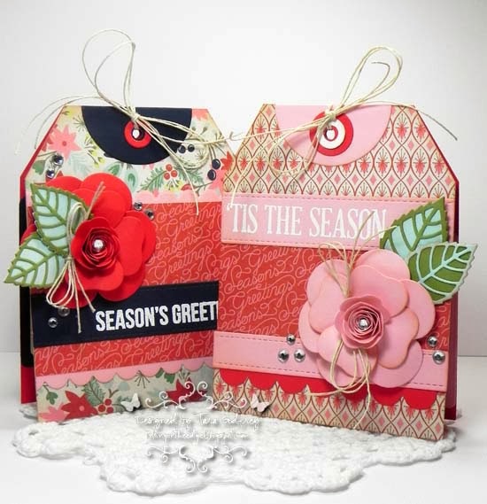 Inking on the Edge: BasicGrey Challenges # 110...Farewell Challenge...Seasonal Tag cards.